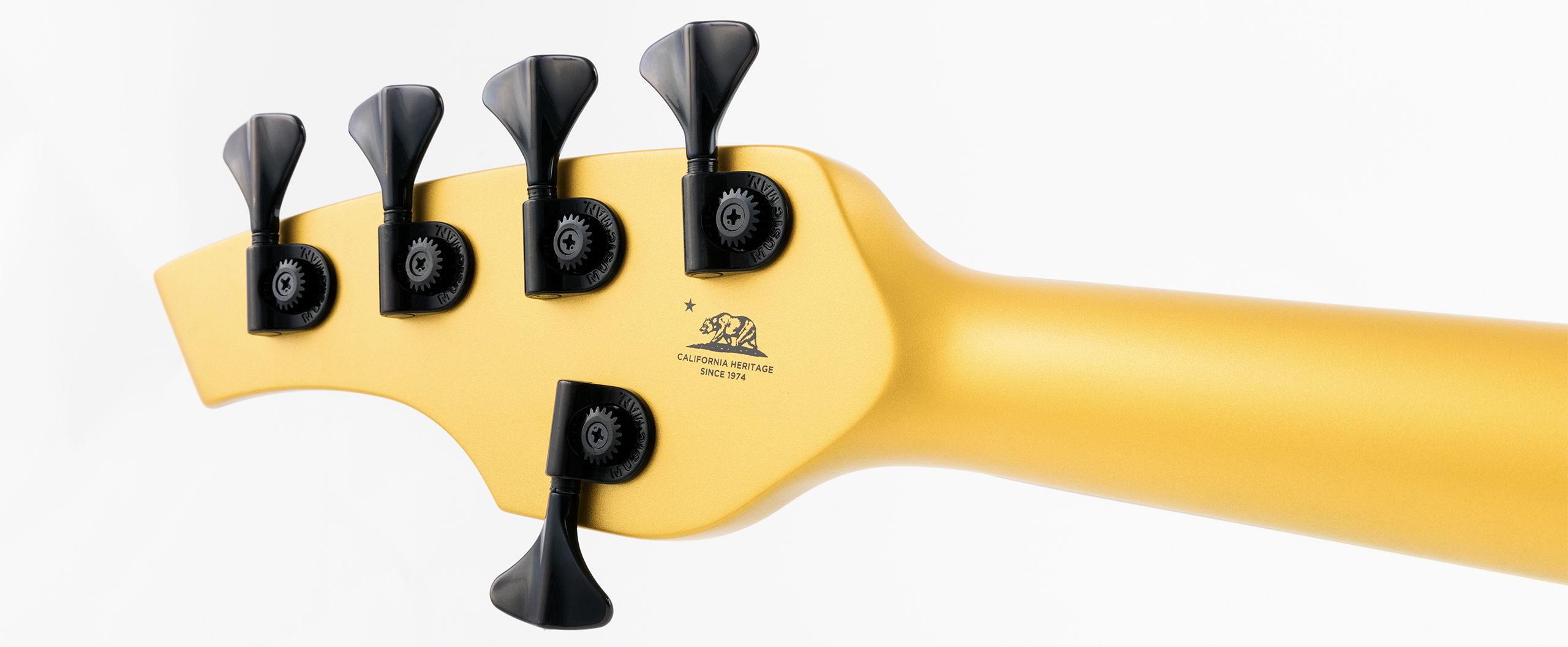 Music Man Bongo 5 HS - Sky Blue - Pau Ferro Lined Fretless - White ...