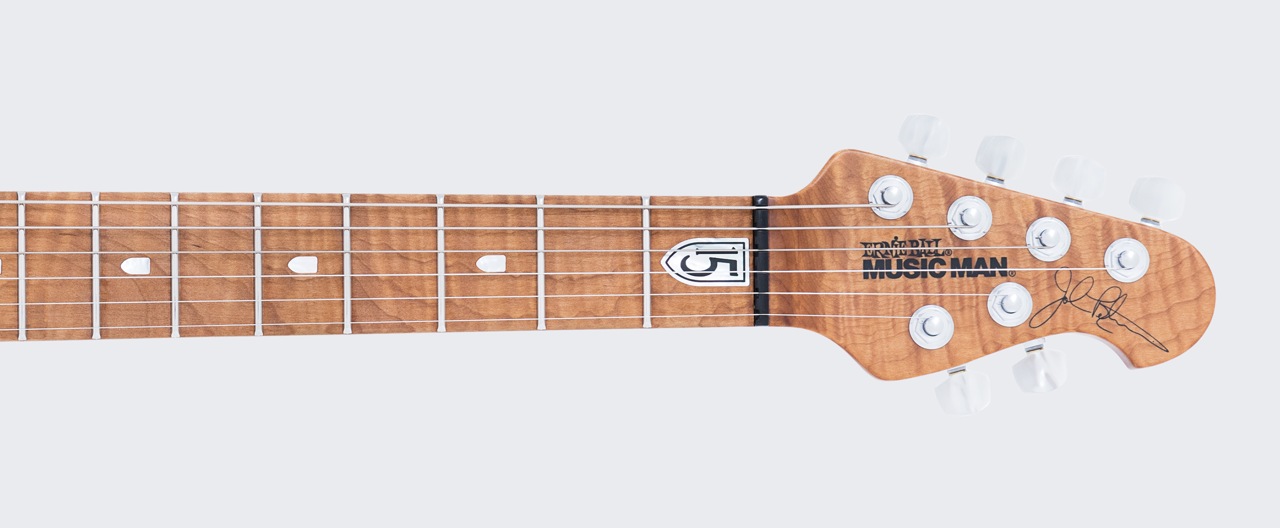 Music Man JP15 7 String Trans Black Quilt Roasted - No Pickguard купить ...